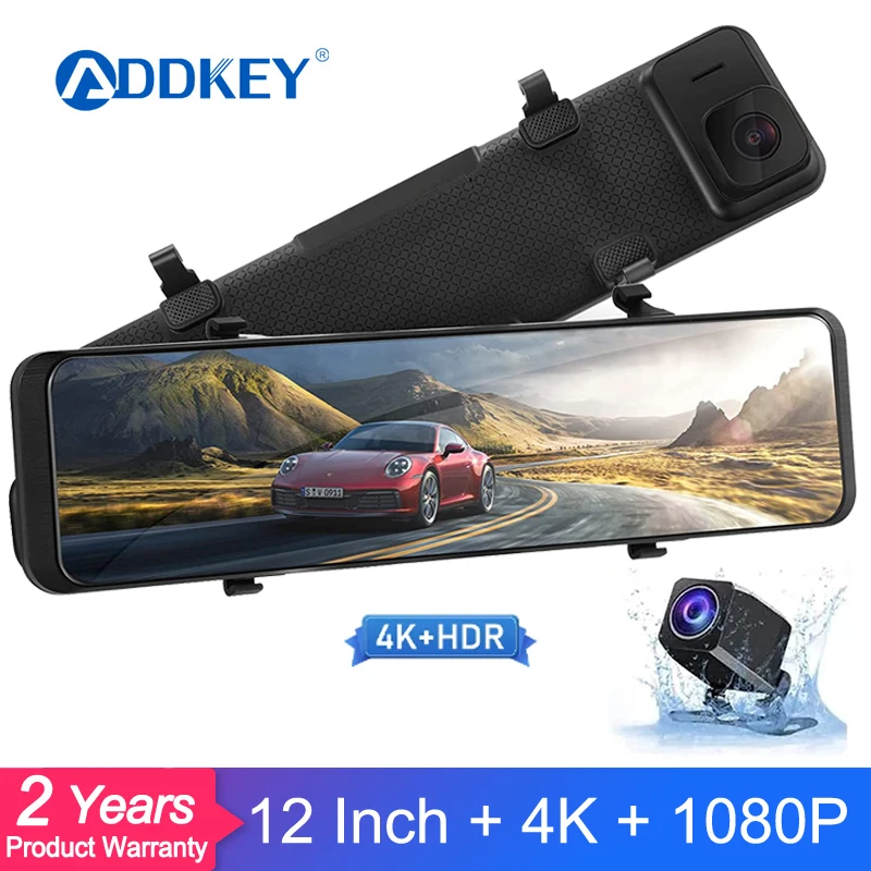 ADDKEY-12-Car-DVR-4K-3840-2160P-Dash-Cam-Sony-IMX415-Rear-View-Mirror ...