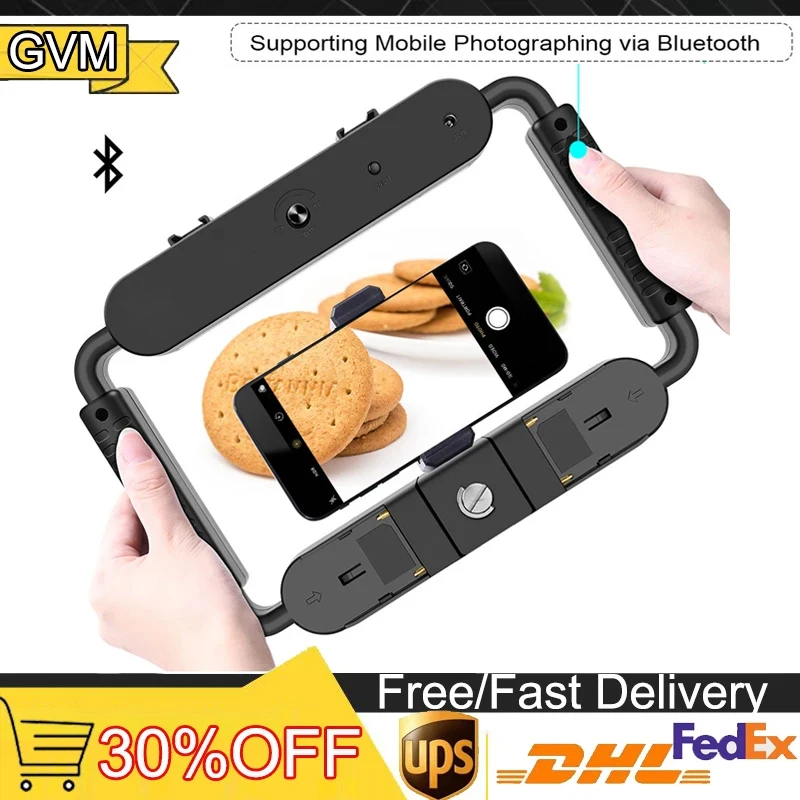 GVM-TL-10S-10W-Smartphone-Video-Rig-with-Light-Handheld-Cell-Phone-LED ...