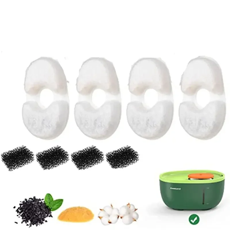 Avocado Cat Water Fountain Filters Set Pet Water bowl Filter with ...