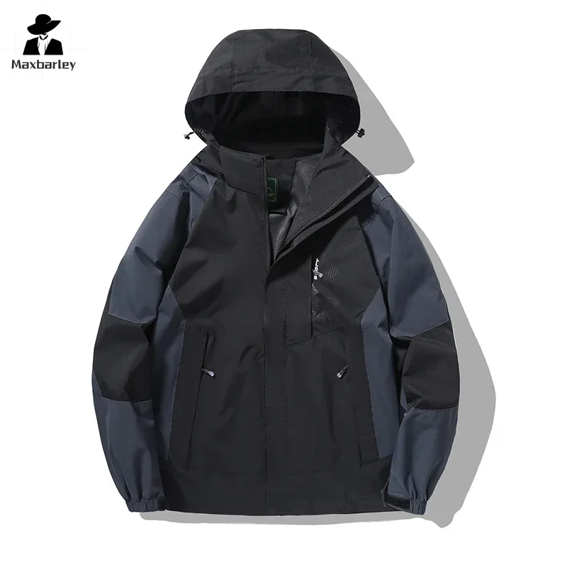 Gorpcore Windbreaker Couple's Casual Loose Waterproof Hooded Coat ...