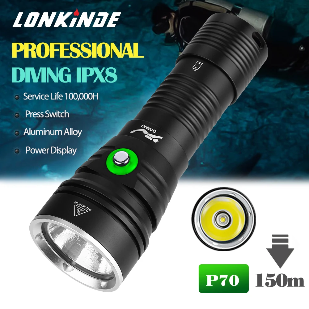 XHP70-2-Scuba-Diving-Flashlight-High-Bright-Dive-Lantern-5-Modes ...