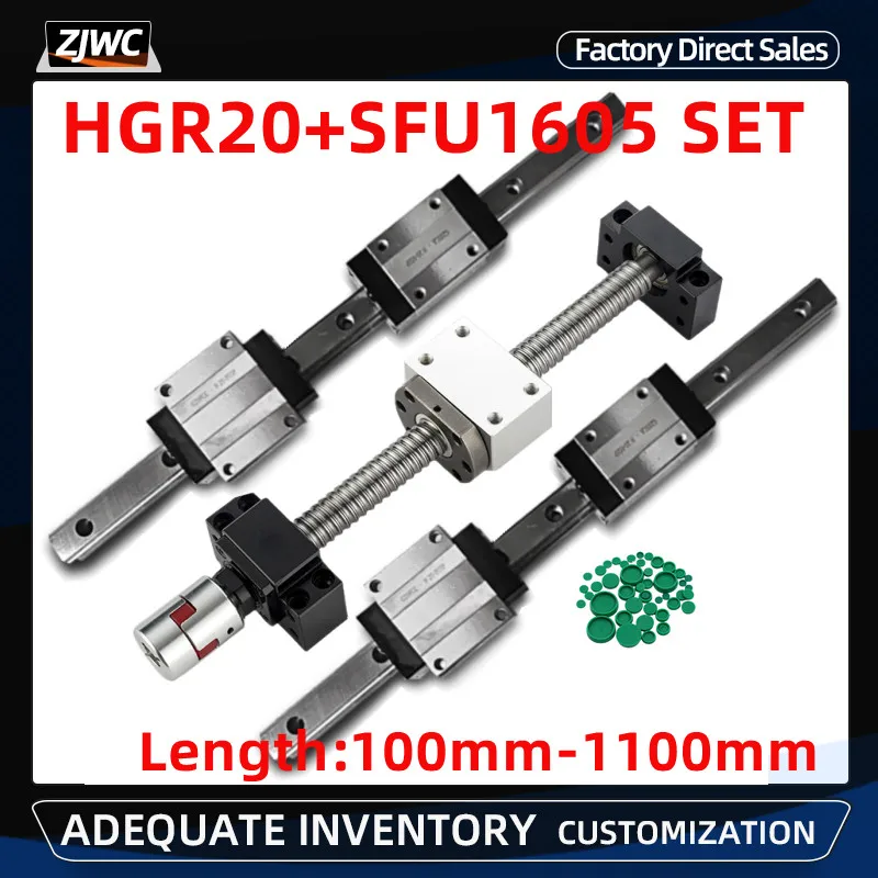 2pcs-HGR20-Linear-Guides-rail-4pcs-HGH20CA-HGW20CC-Steel-Blocks ...