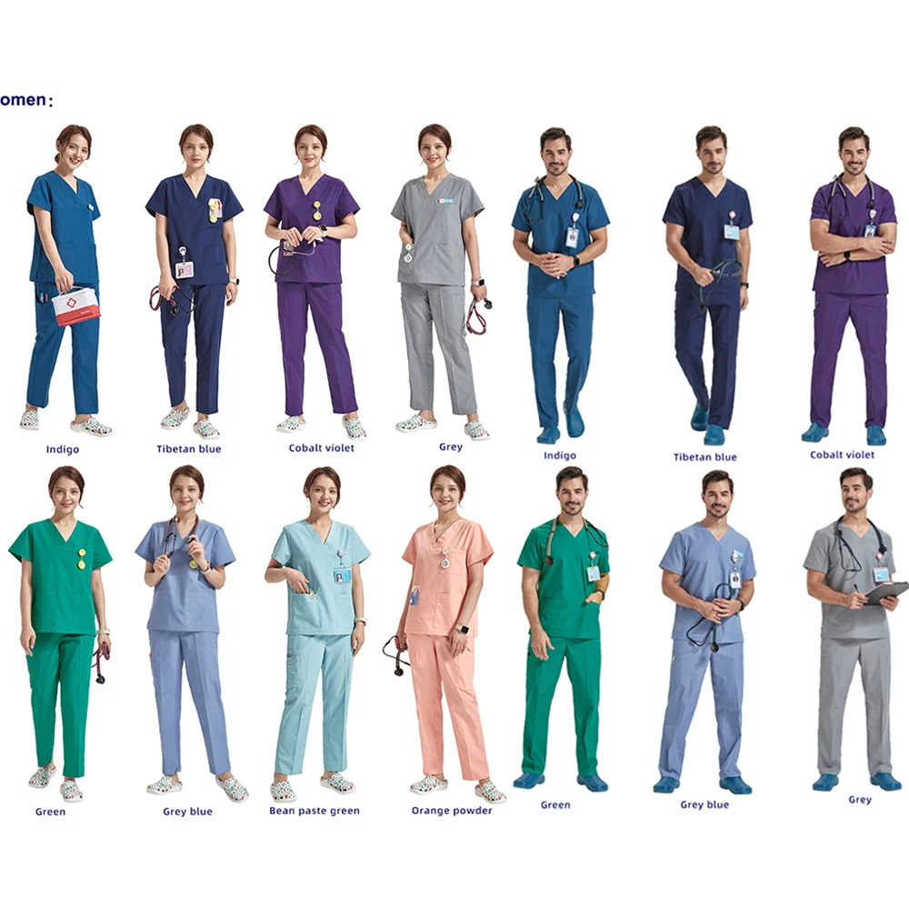 Functional Durable Medical Uniforms Nonelastic Basics Hospital Nursing ...