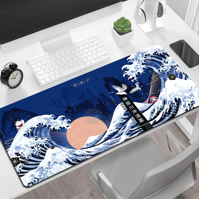 HD-Print-Gaming-Desk-Mat-Great-Wave-Off-Mouse-Mat-Large-Non-Slip ...