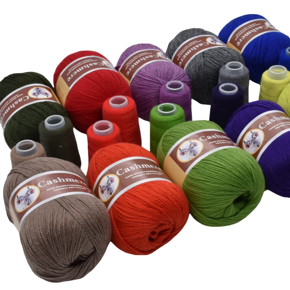 Cashmere-Yarn-Knitting-Hand-knitted-High-grade-Worsted-Woolen-Wool-for ...