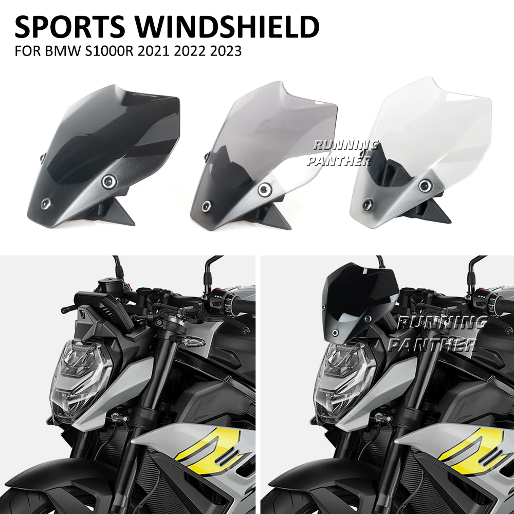 NEW-Motorcycle-Spoiler-Windscreen-Windshield-Wind-Deflector-Screen ...