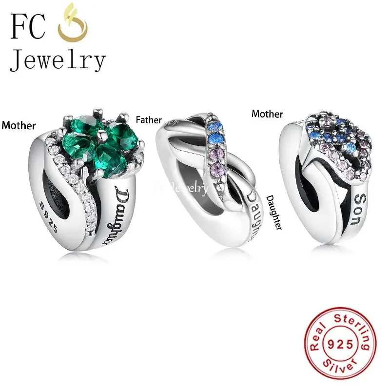 FC-Jewelry-Fit-Original-Pandora-Charm-Bracelet-925-Silver-Clover-Mother ...