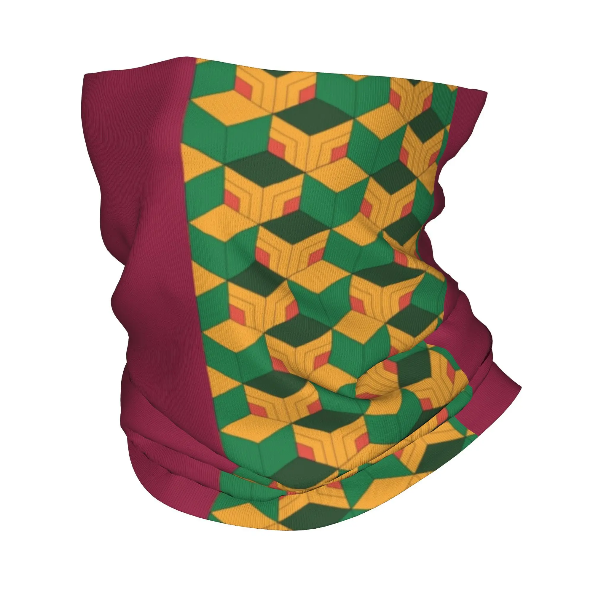 Giyuu Tomioka Pattern Demon Slayer Bandana Neck Cover Printed Face ...