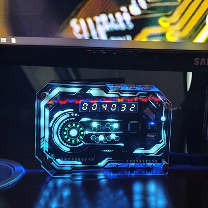 Cyberpunk-reloj LED RGB con tecnología de arte, accesorios de ...