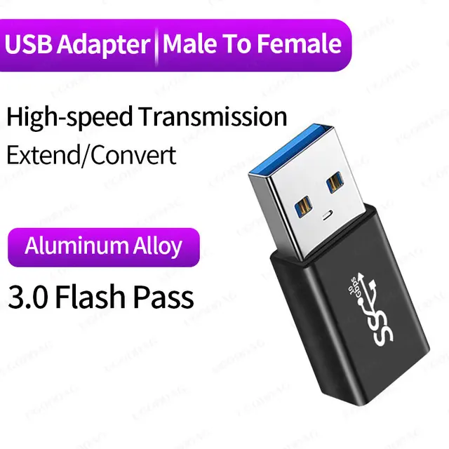 USB 3.0 Connector USB To USB Adapter 5Gbps Gen1 Male to Male Female USB ...