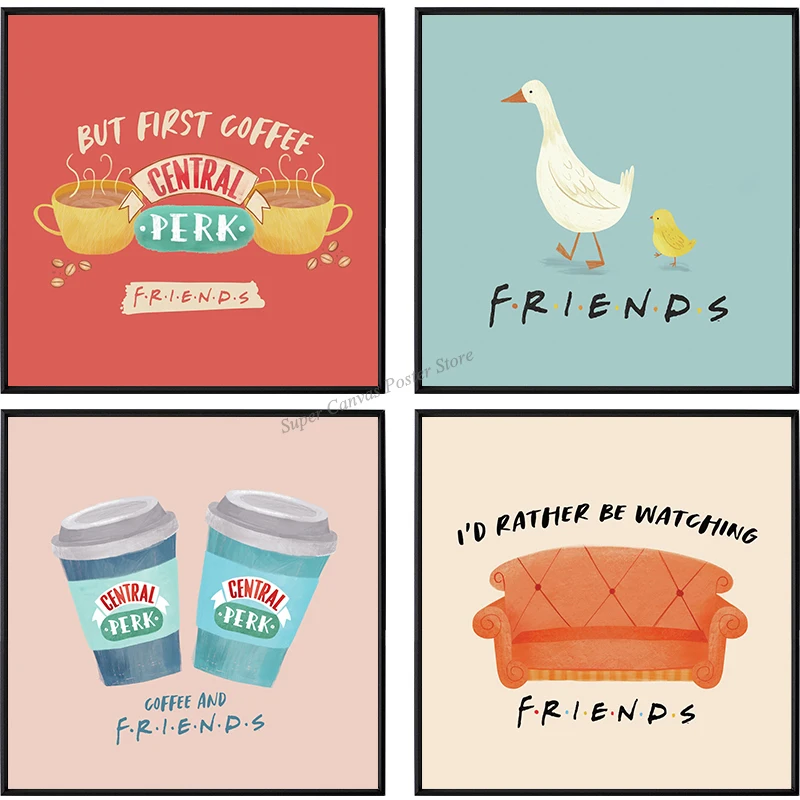 Classic-TV-Show-Friends-Central-Perk-Coffee-Sofa-Poster-Canvas-Painting ...
