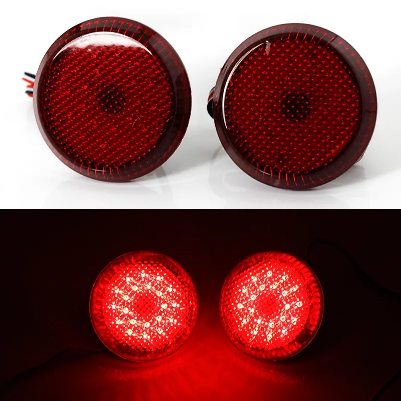 2pcs-12V-Round-Car-Rear-Tail-Light-Brake-Stop-Side-Marker-Turn-Warning ...