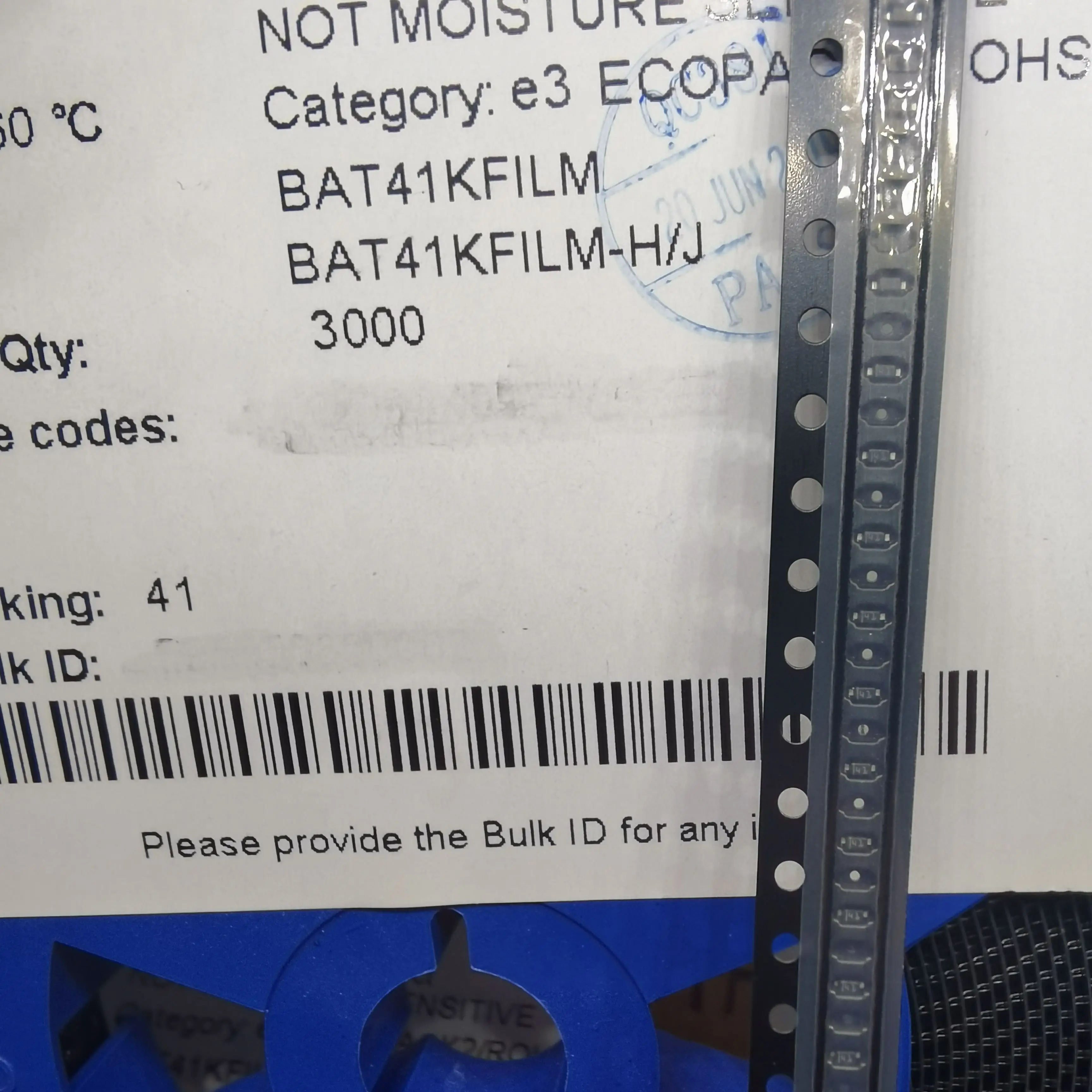 100% New Original 10PCS-100PCS/LOT BAT41KFILM Marking: 41 DIODE ...