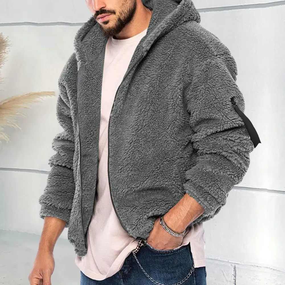 Plush-Men-Jacket-Fluffy-Fleece-Thick-Warm-Coat-Jacket-Long-Sleeve ...
