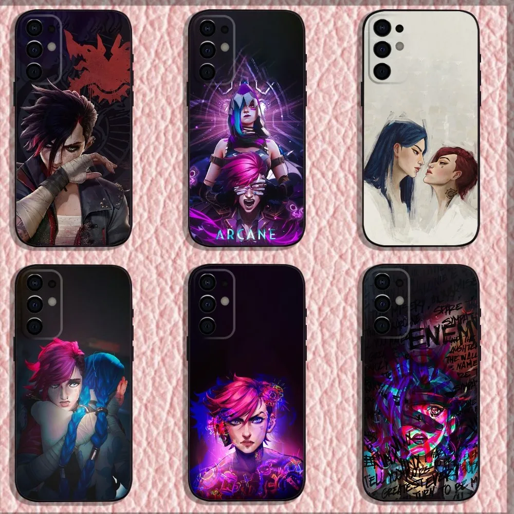 Arcane-Game-J-Jinx-Vi-funda-de-tel-fono-para-Samsung-S25-S24-S21-S22 ...