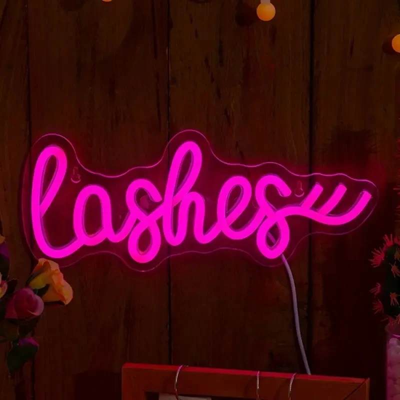 Lashes-Led-Neon-Sign-Light-Up-Signs-for-Wall-Decor-Lashes-Salon-Beauty ...