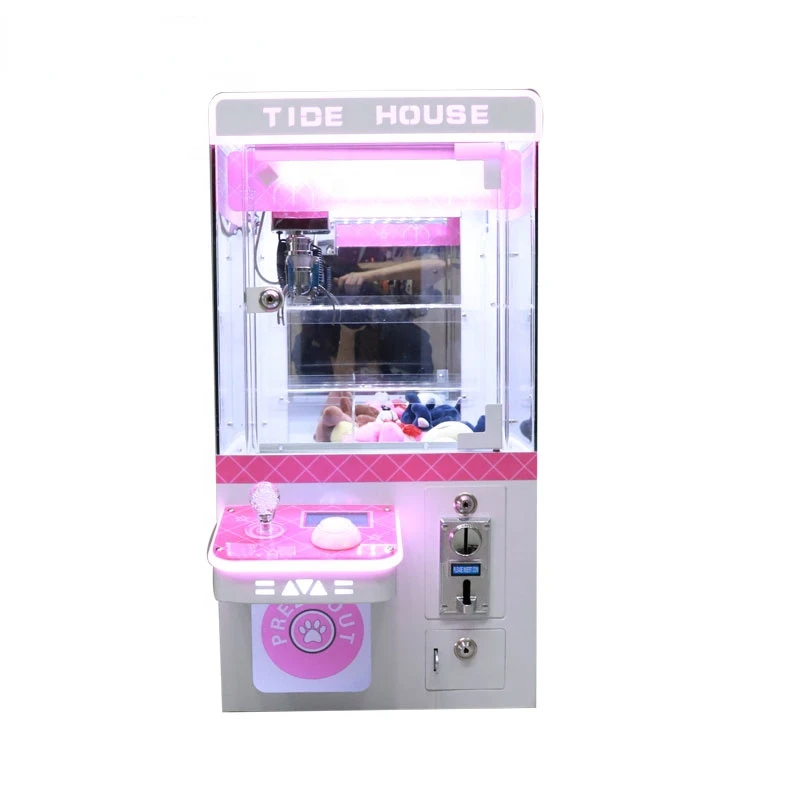 Mini-Plush-Crane-Claw-Toy-Bill-Acceptor-moeda-operado-m-quina-de-jogo ...