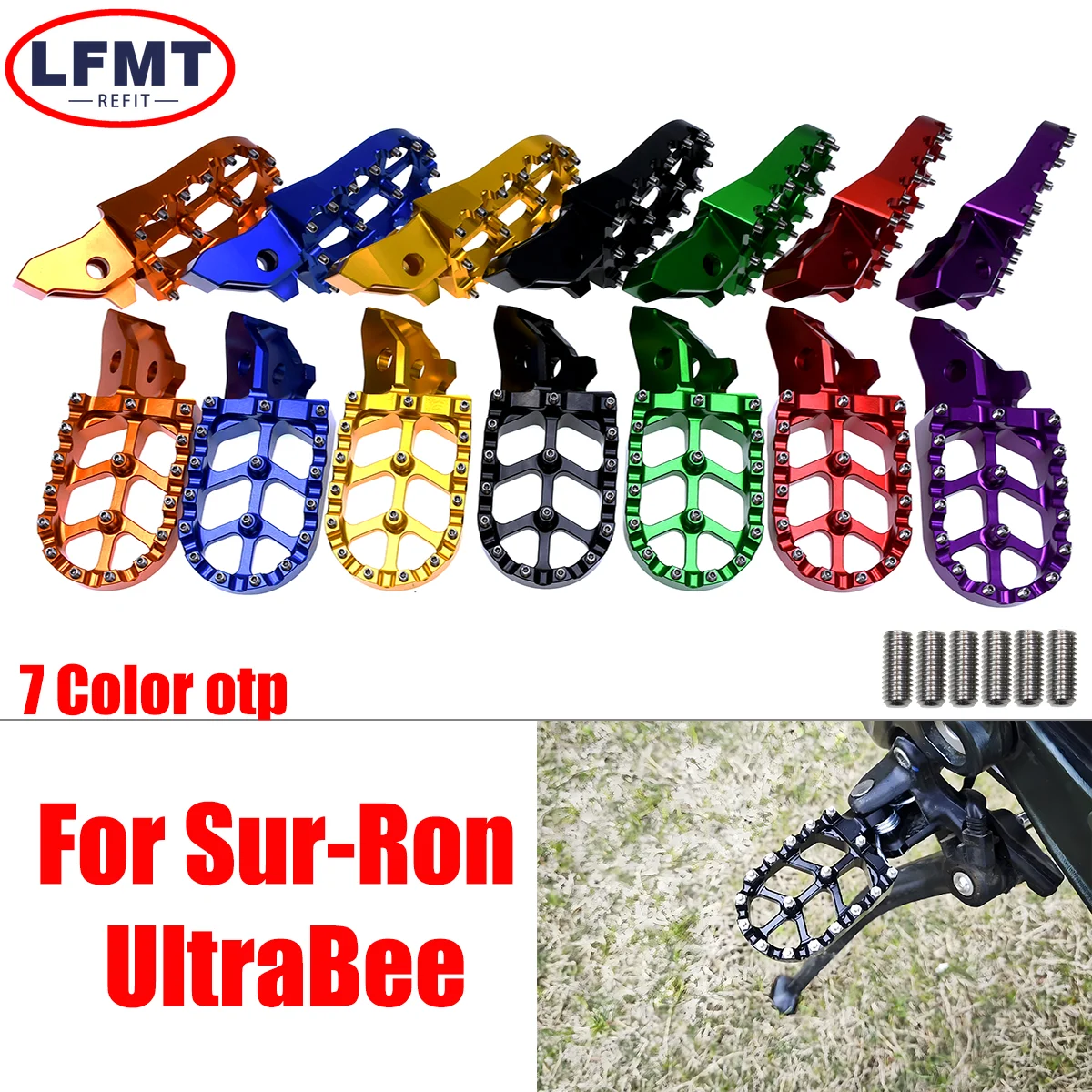 Motorcycle-Parts-Footrest-For-Surron-Ultra-Bee-Sur-Ron-Foot-Pegs ...