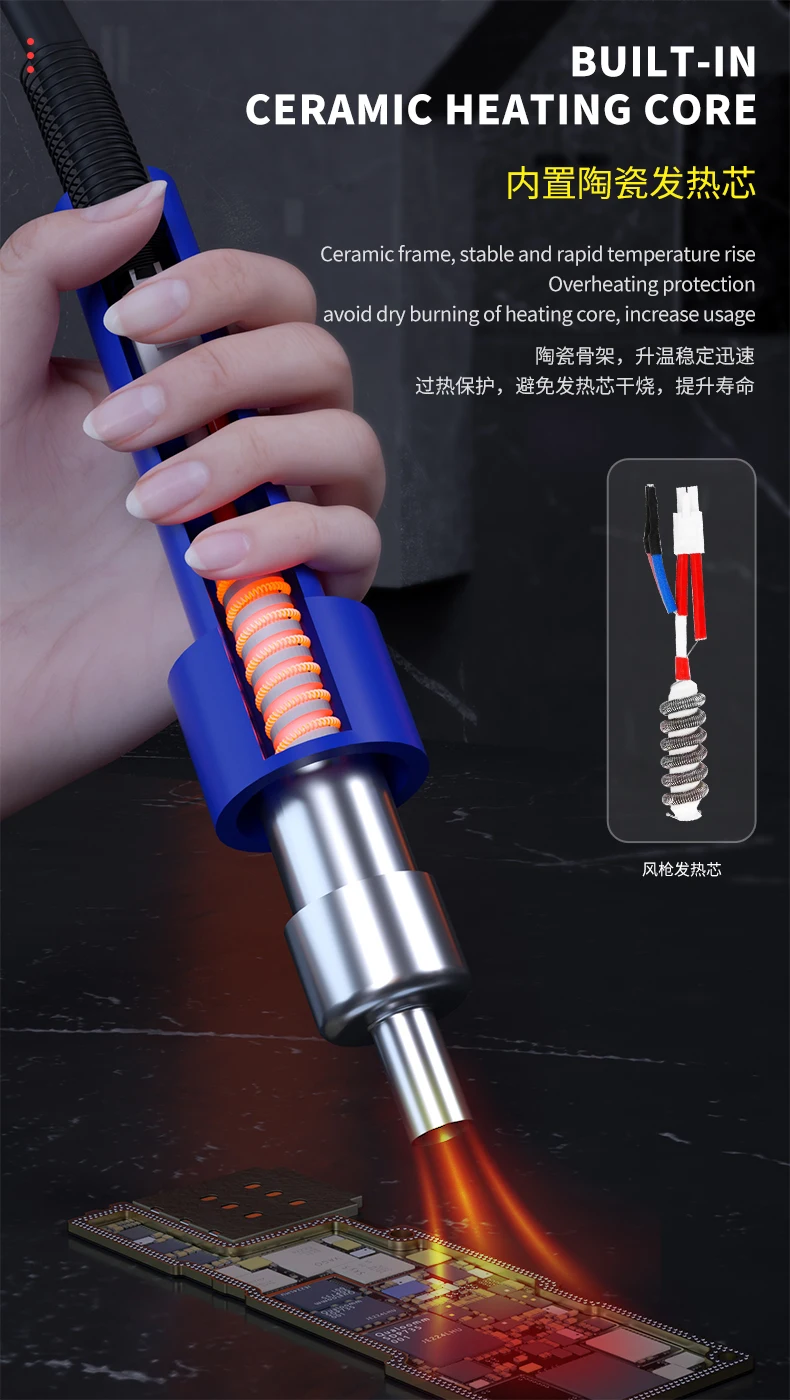 Mechanic 957DW Double Vortex Hot Air Desoldering Station 110V/220V