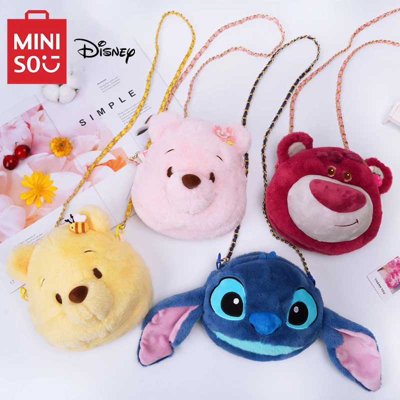 MINISO-Disney-Lotso-Crossbody-Bags-With-Chain-Winnie-The-Pooh-Woman ...