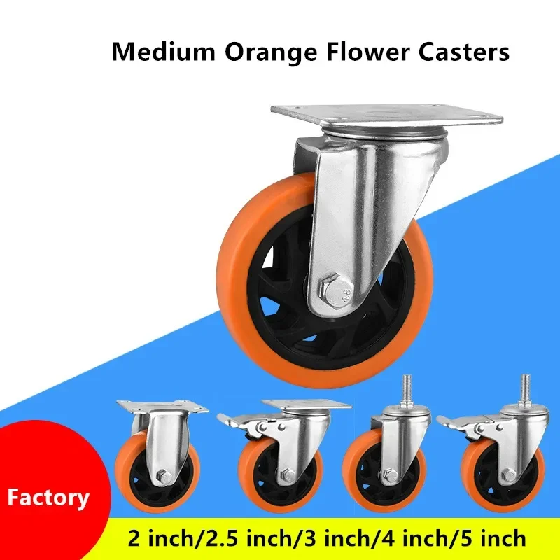4-Pcs-Lot-2-5-3-4-5-Inch-Medium-Orange-Tonghua-Casters-Flight-Case ...