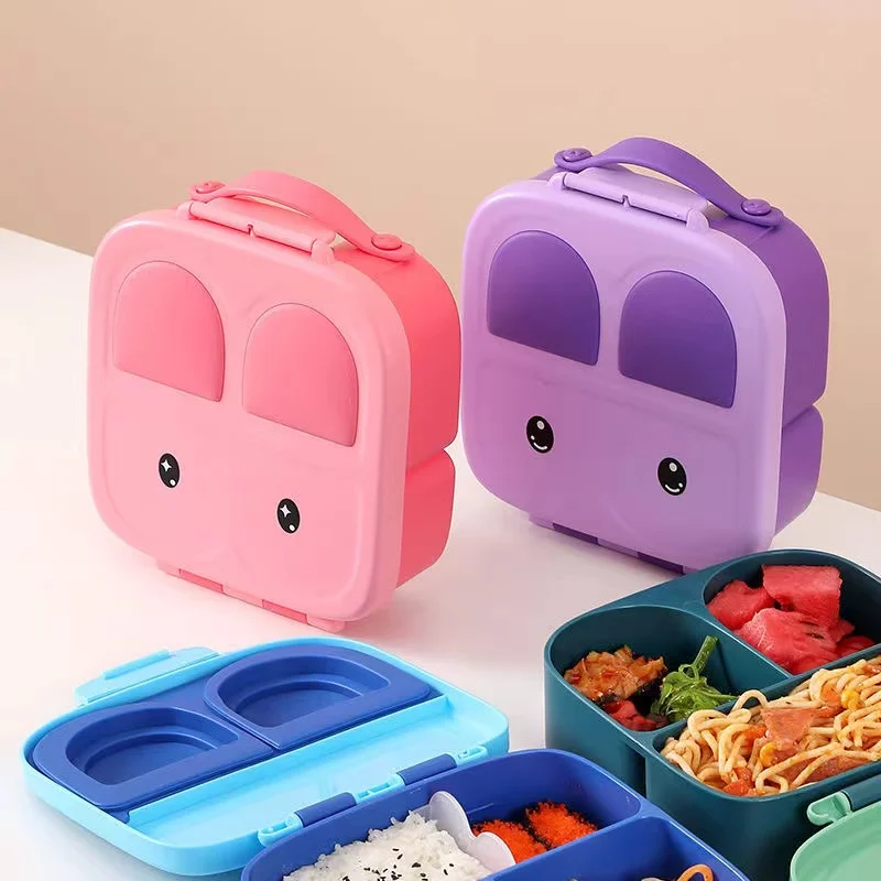 Bunny Bento Box for Kids Children Student for School with Removable ...