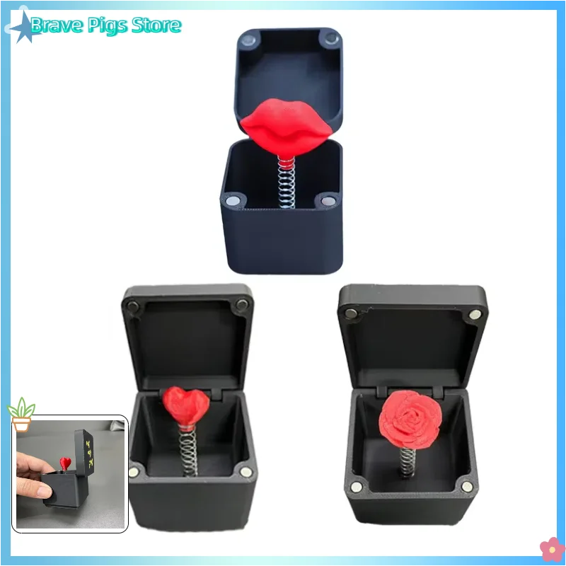 Red Rose Pop Up Gift Box 3D Printed Surprise Gift Box Prank Gift ...