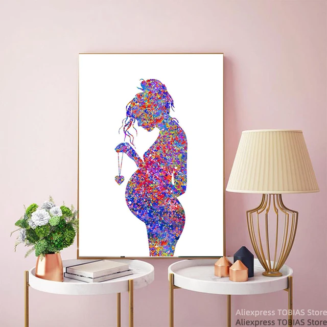 Pregnancy Abstract Art