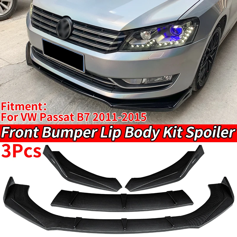 Car-Front-Bumper-Splitter-Lip-Body-Kit-Spoiler-Diffuser-Guard-Protecor ...