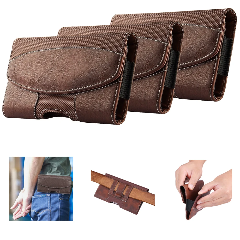 Universal Leather Splicing Mobile Phone Bag for Samsung/iPhone/Huawei ...