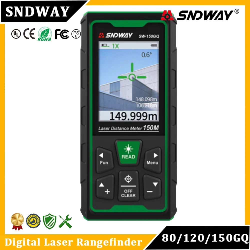 SNDWAY-Digital-Rangefinder-Bluetooth-SW-80GQ-120GQ-150GQ-Laser-Long ...