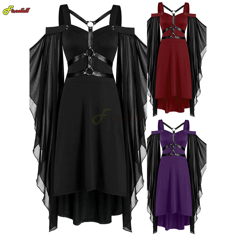 Medieval Cosplay Halloween Costumes for Women Carnival Witch Victorian ...