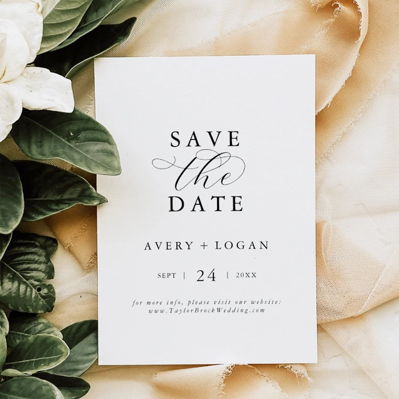 10pcs Personalized Save The Date Wedding Invite, Custom Save The Date ...