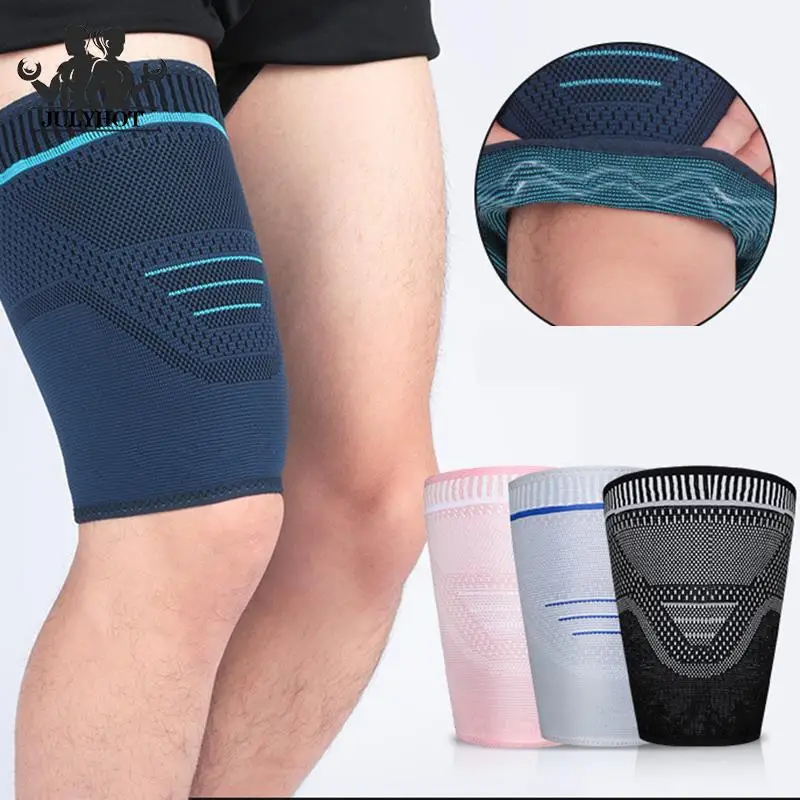 1 Pcs Thigh Guard Protector Pads Leg Support Compression Bandage Sleeve ...