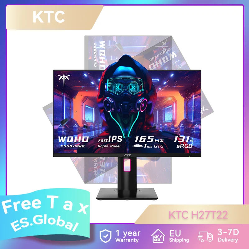 KTC-Monitor-de-juegos-H27T22-de-27-pulgadas-pantalla-de-Panel-IPS-r ...