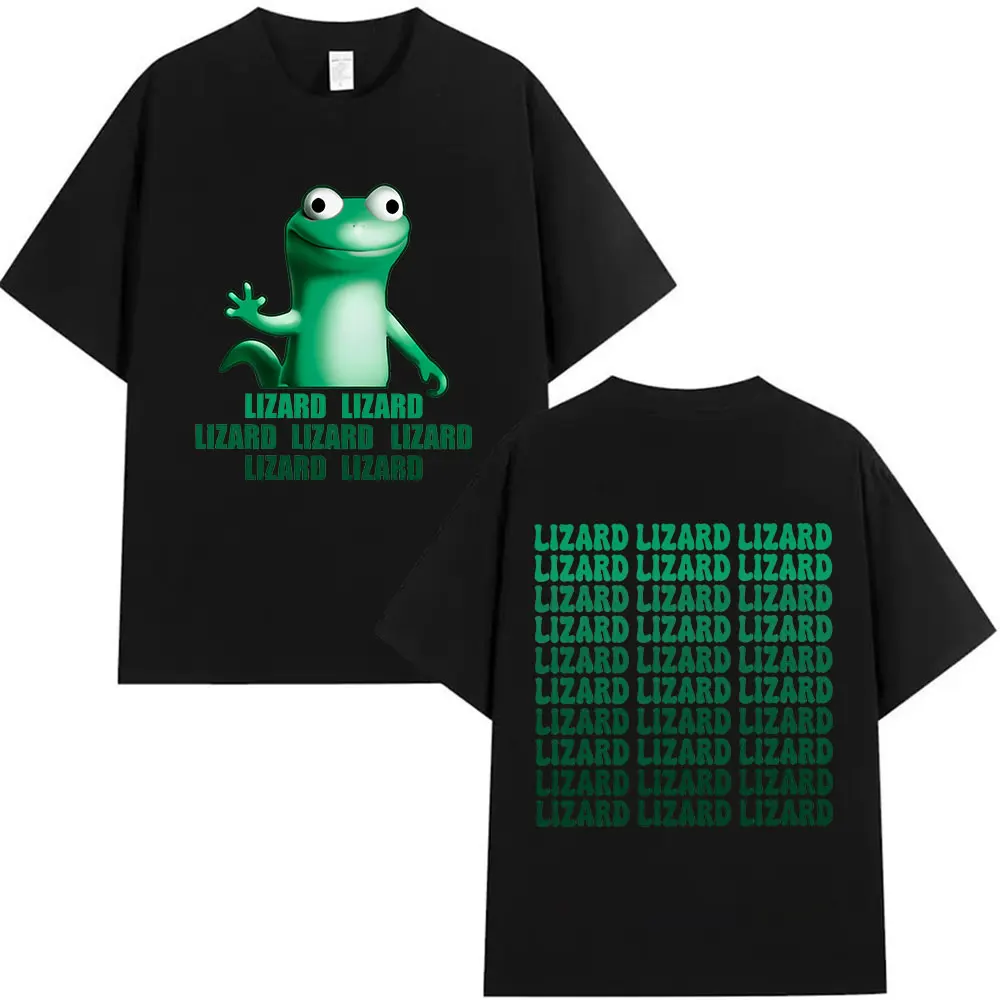 Cute Humor Lizard Lizard Lizard Funny Meme T Shirts Men Women Casual ...