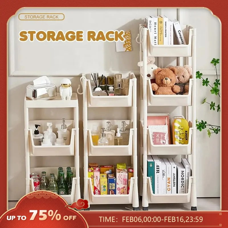 Multi-layer-Cart-Floor-Standing-Storage-Rack-For-Living-Room-Snack ...