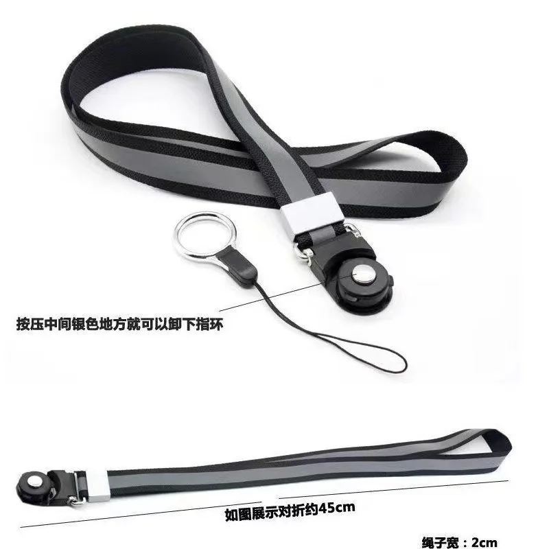 Mobile-phone-neck-wrist-strap-holder-key-rope-reflective-belt ...