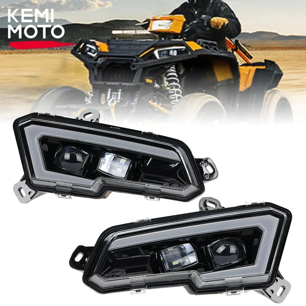KEMIMOTO-2884859-ATV-LED-Headlight-Front-Light-Kits-Compatible-with ...