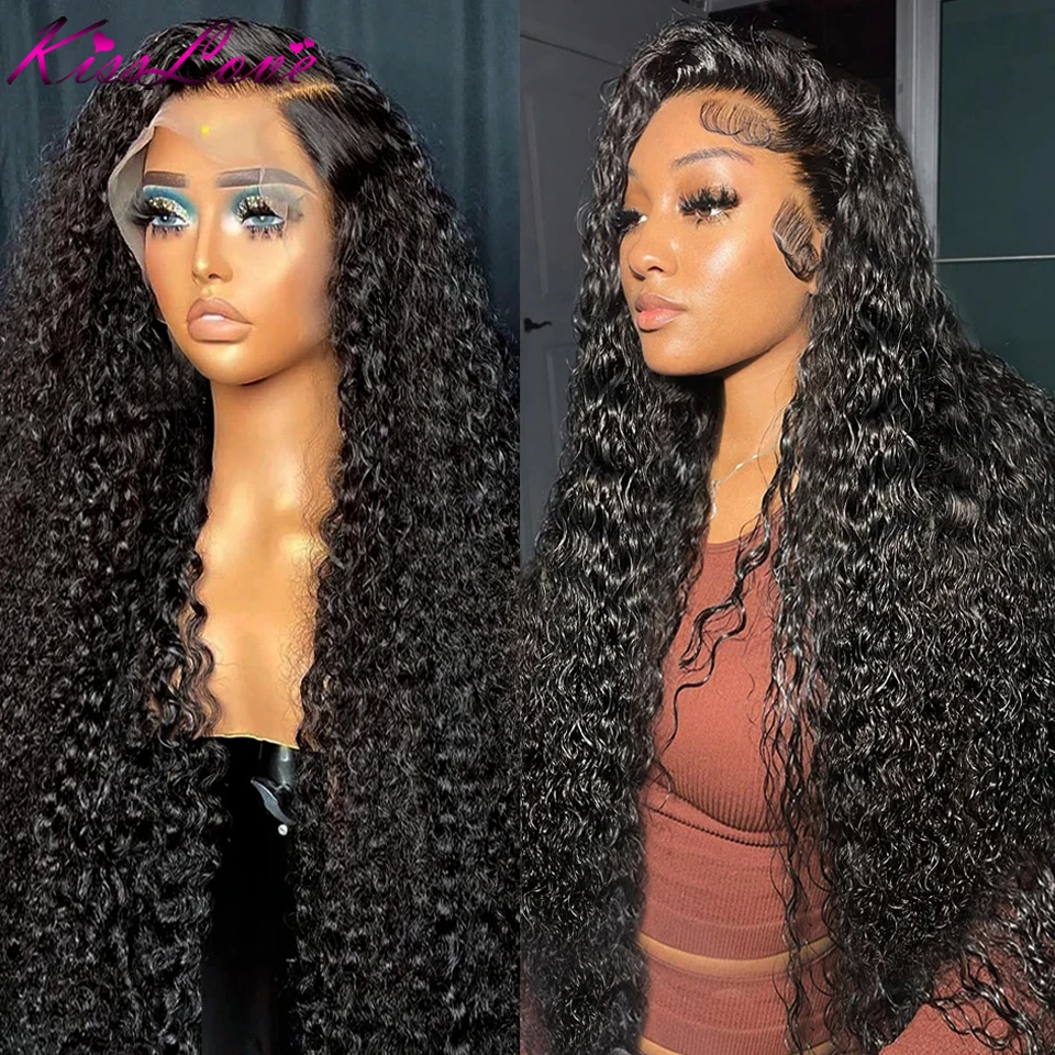 Kiss-Love-Water-Wave-360-Full-Lace-Frontal-Human-Hair-Wigs-Pre-Plucked ...