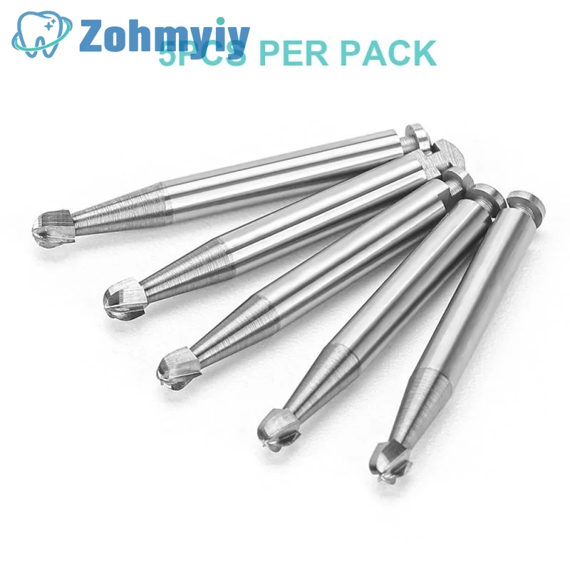 5pcs/Box Dental Tungsten Carbide Burs Low Speed Round RA Series For ...