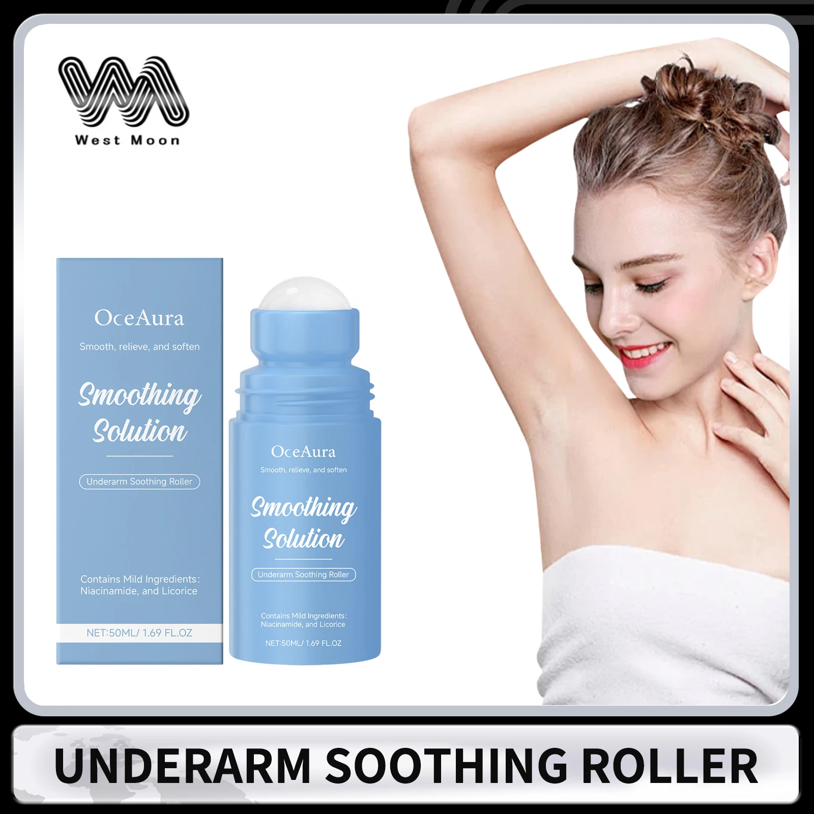 Underarm After Shave Soothing Roller Moisturizing Relieve Armpit Skin ...