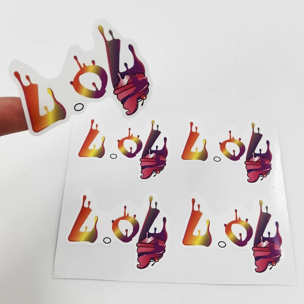 100pcs-35x35mm-Customize-Design-Shape-White-Vinyl-PP-Stickers ...