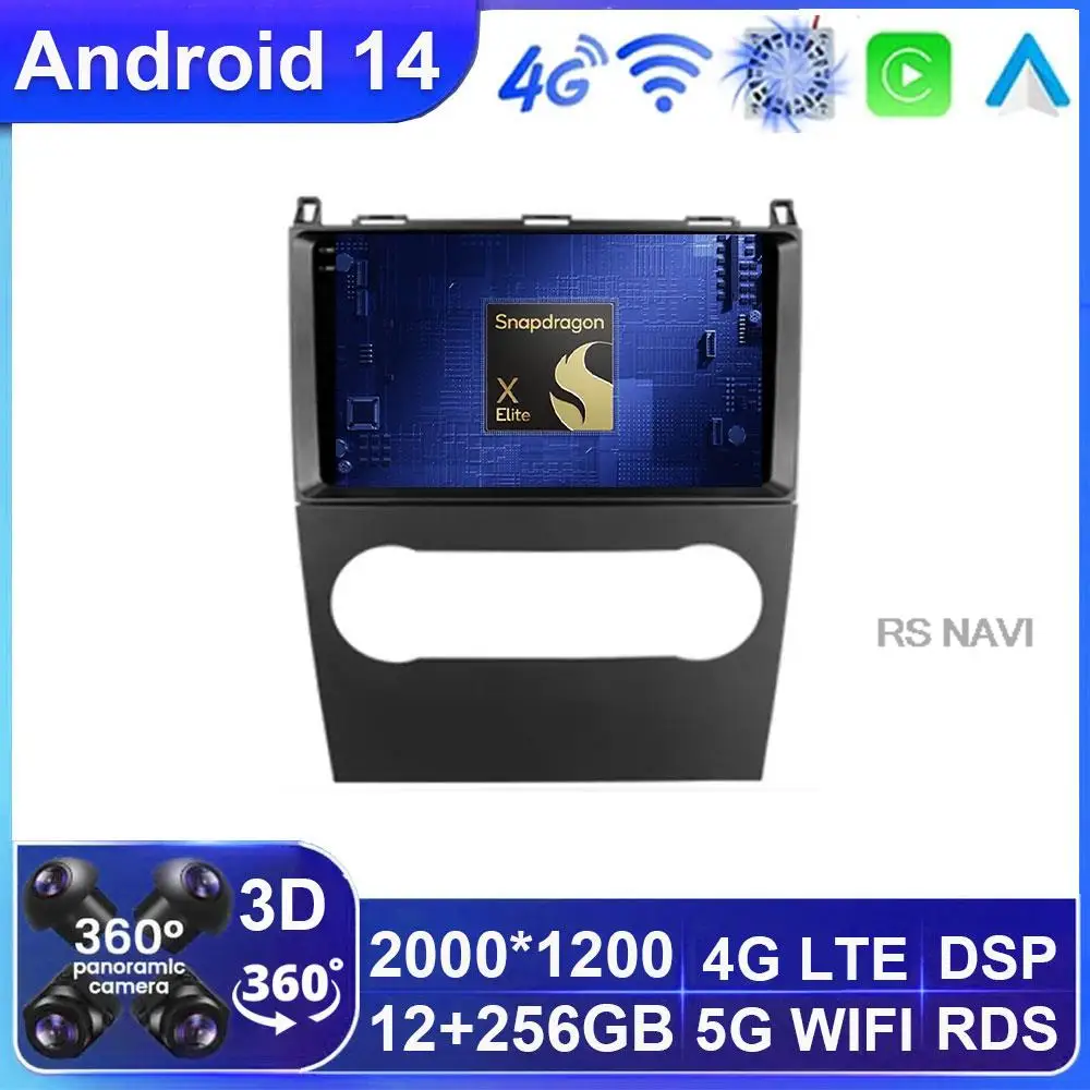 Android-14-GPS-autoradio-unit-principale-multimediale-per-Mercedes-Benz ...