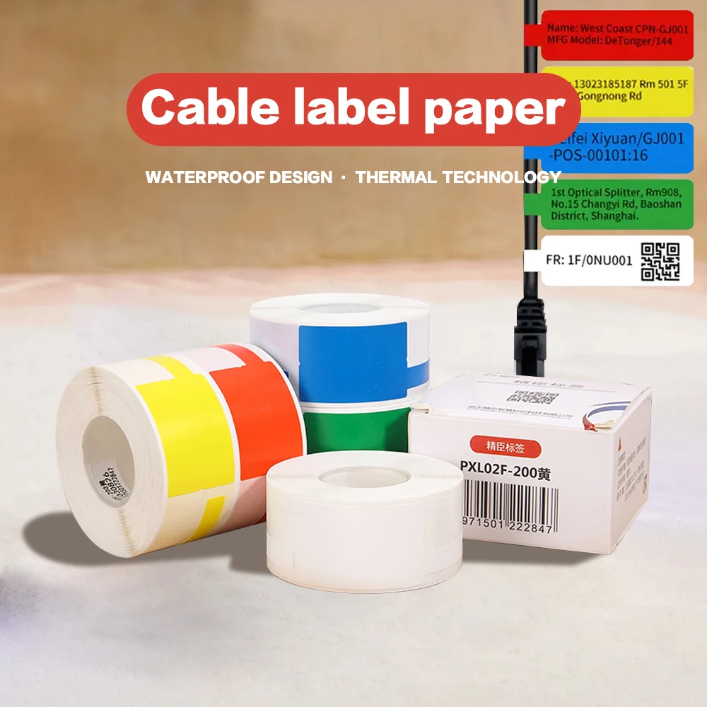 NiiMBOT-Label-Printer-Cabo-Adesivo-Cabo-De-Rede-Optical-Fiber-Cauda ...