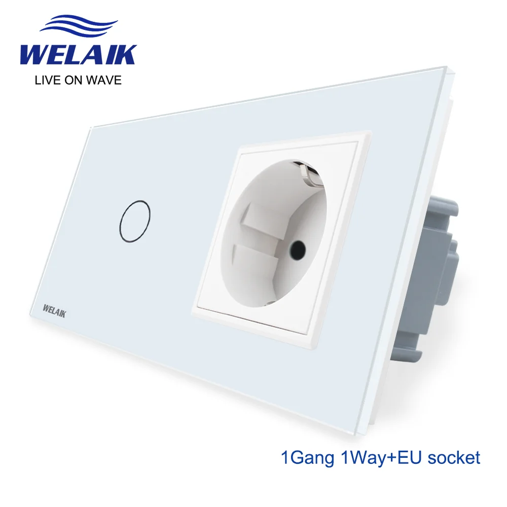 Tempered Glass Wall Touch-switch | Tempered Glass Power Socket - Eu ...