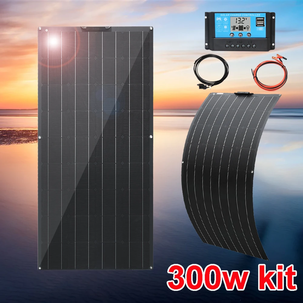 300w 150w 200w 100w 12v solar panel flexible photovoltaic panel camper ...