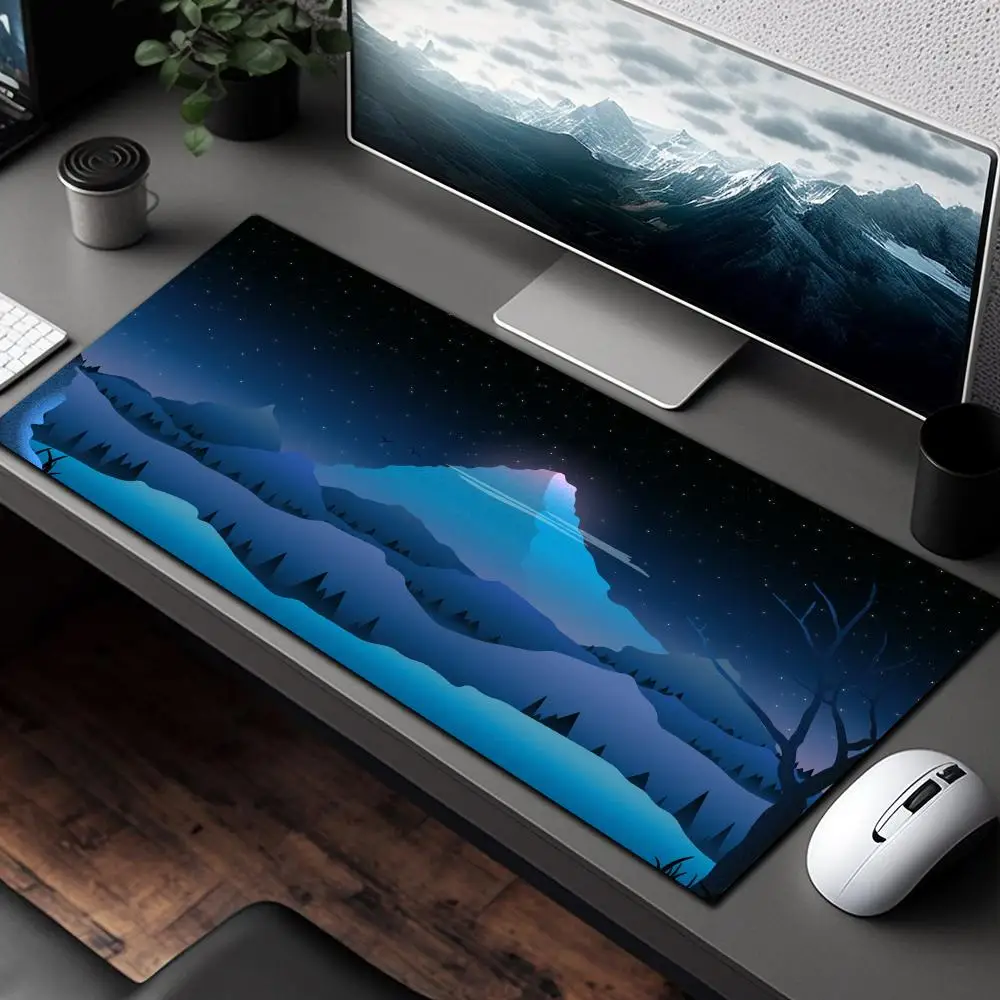 Snow Mountain Landscape Design large Mouse Pad Desk Mat Gaming mats ...