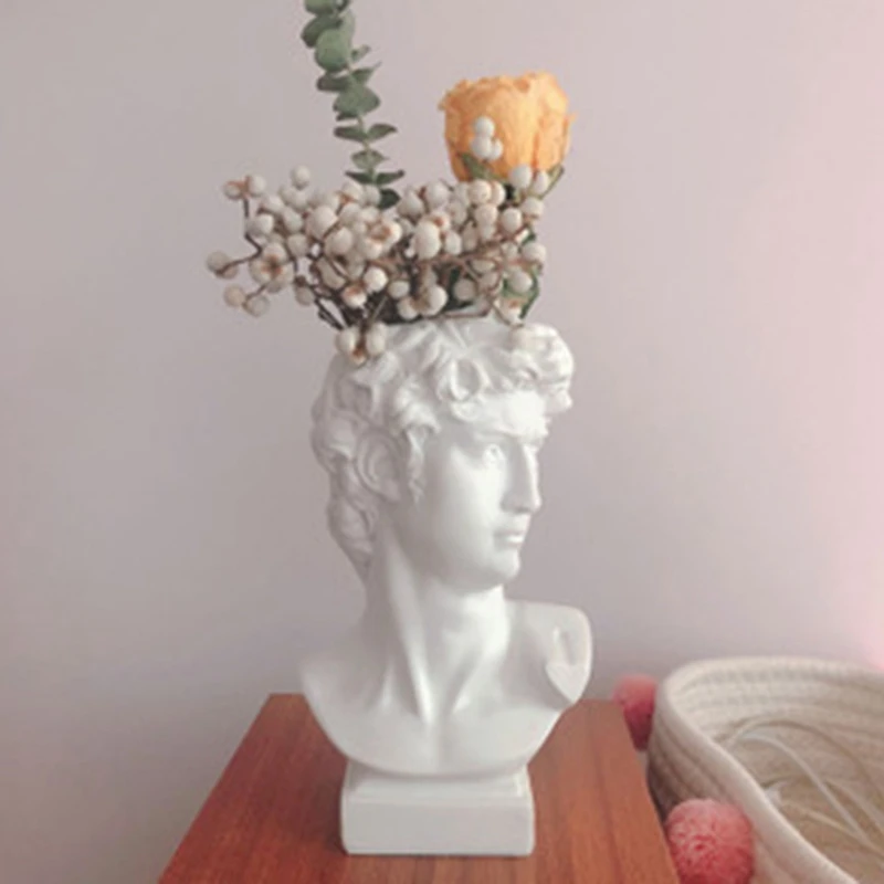 Creative Human Head Vase Abstract Modern Nordic Style Human Head ...