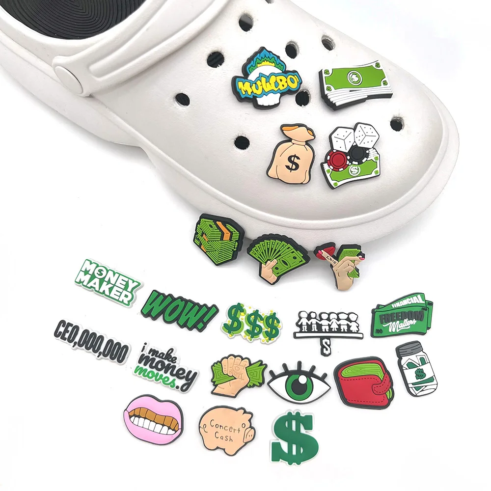 Dollar-Money-Wallet-Shoe-Croc-Charms-for-Clogs-Sandals-Decoration-Shoe ...
